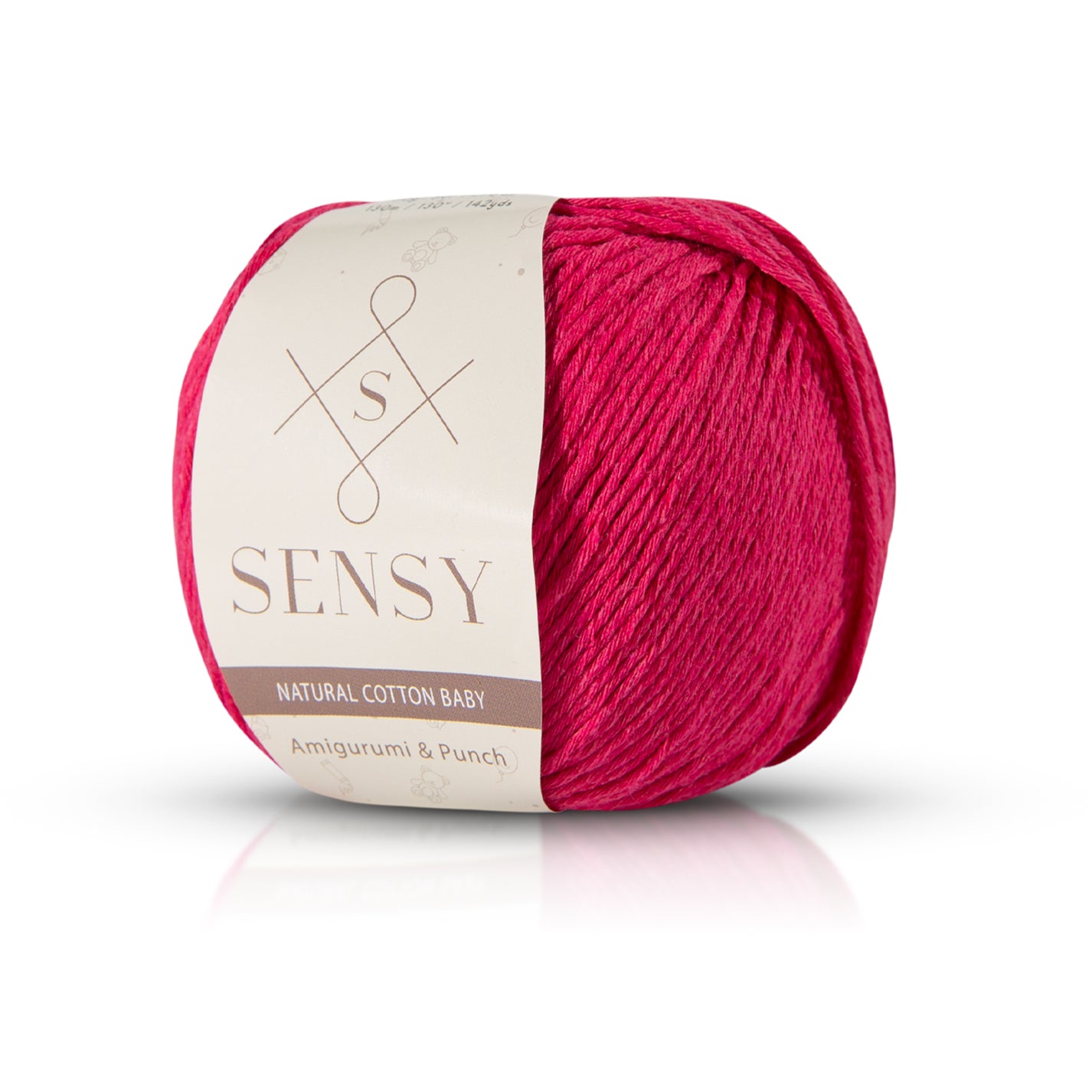 Sensy Premium Natural Baby Cotton 100% Soft Cotton Yarn for Amigurumi